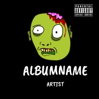 Abstract Blue Woman Album Cover Cover Template | PosterMyWall