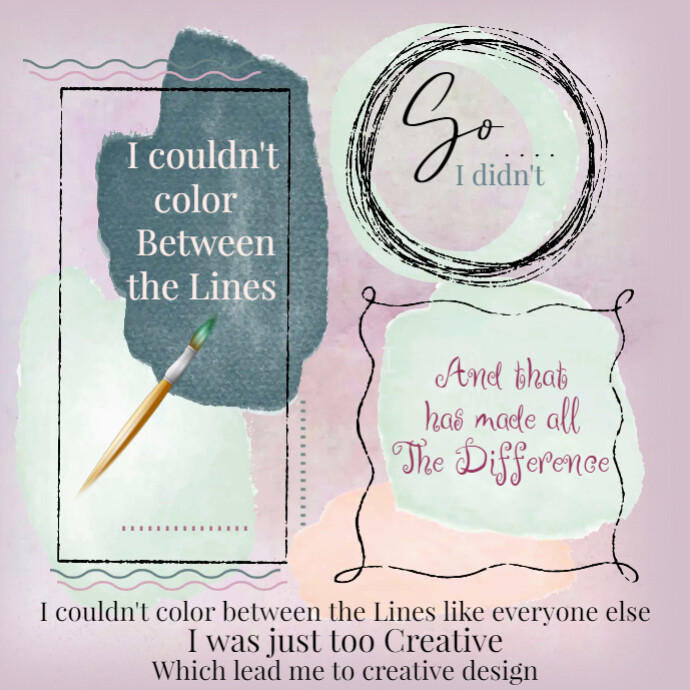 Artistic Animated Inspirational Quote Template | PosterMyWall