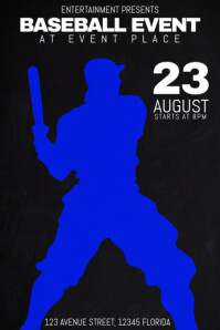 baseball game poster flyer template | PosterMyWall