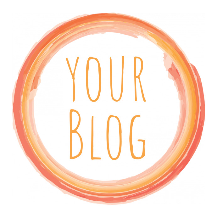 Modèle Blog Artistique Site Web Logo Cercle | PosterMyWall