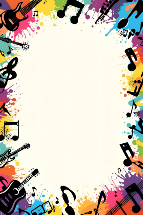 Plantilla de Artistic Joyful Music Notes Poster Template | PosterMyWall