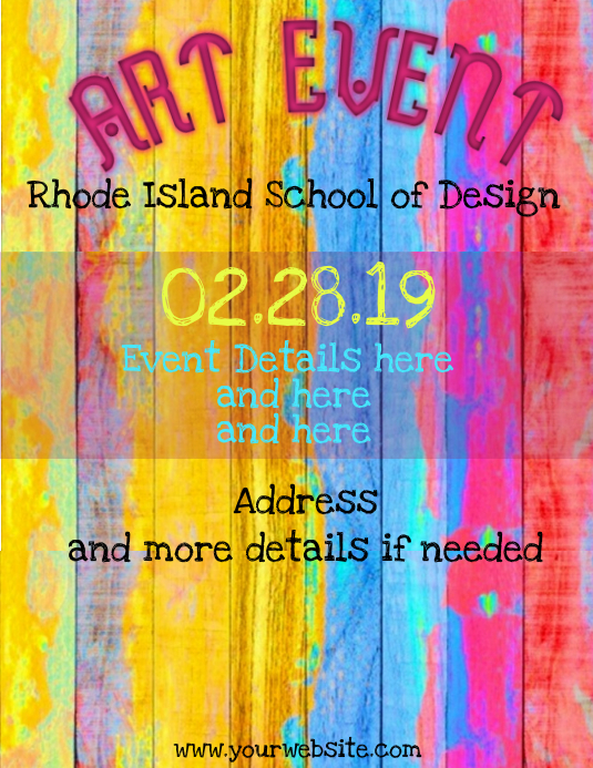 Copy of Artistic Shabby Chic Flyer Poster Invitation | PosterMyWall