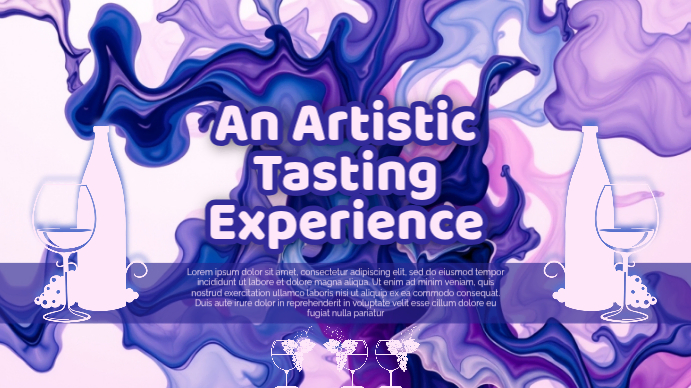 Artistic Wine Tasting Presentation Template | PosterMyWall