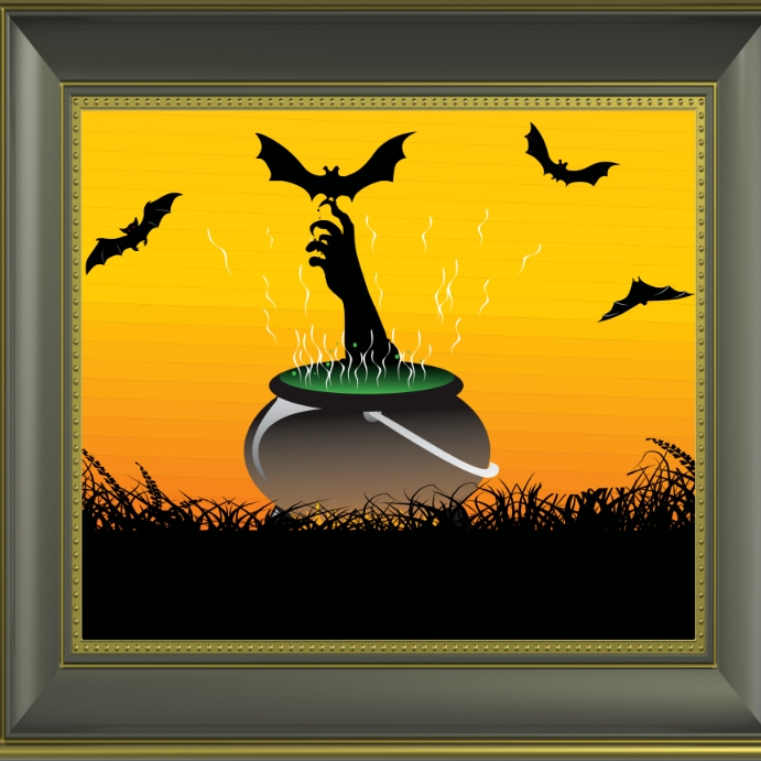 Artwork on frame template | PosterMyWall