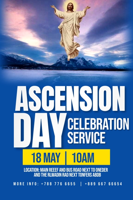 ascension day Template | PosterMyWall