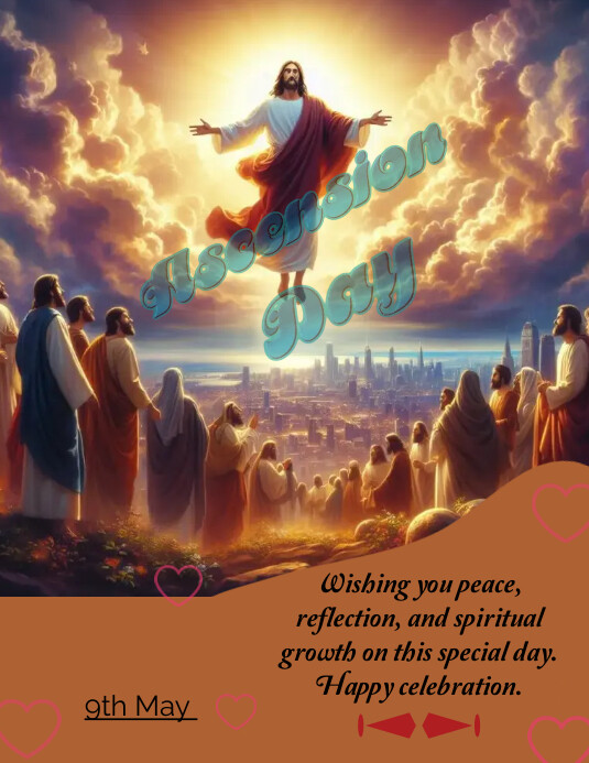Ascension day editable poster template | PosterMyWall
