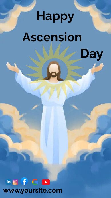 Ascension day flyer template | PosterMyWall