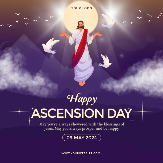 Modello Ascension Day of Jesus Christ IG Post | PosterMyWall