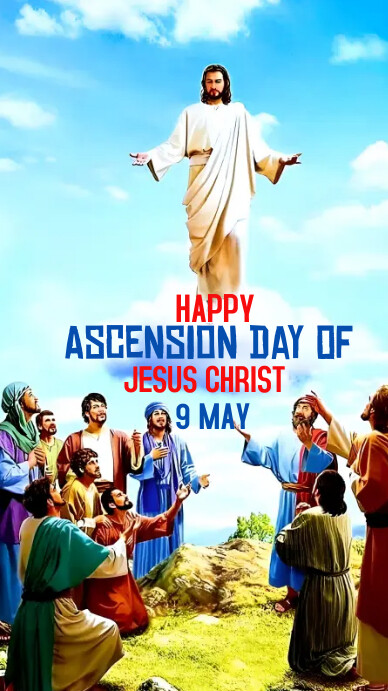 Ascension Day of Jesus Christ Poster Template | PosterMyWall