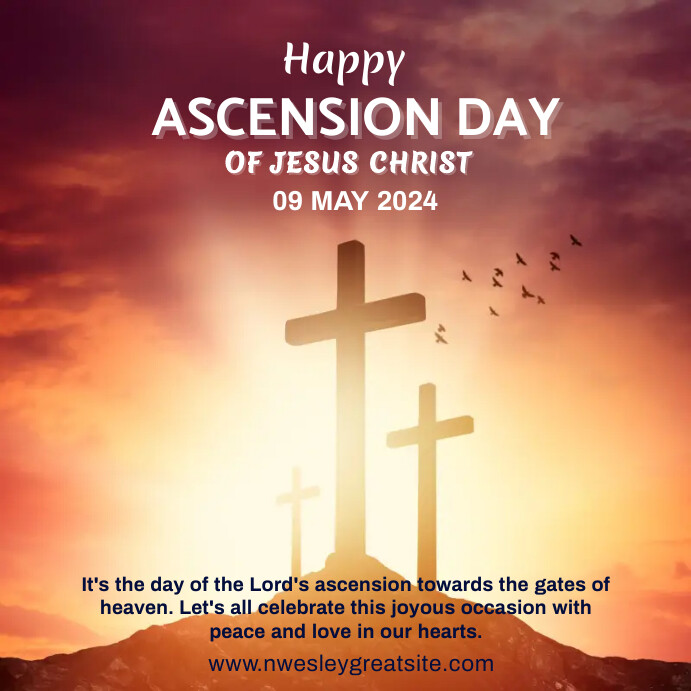Ascension Day Of Jesus Christ Template | PosterMyWall