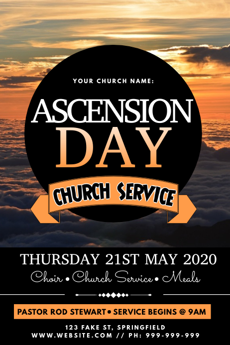 Ascension Day Poster Template | PosterMyWall