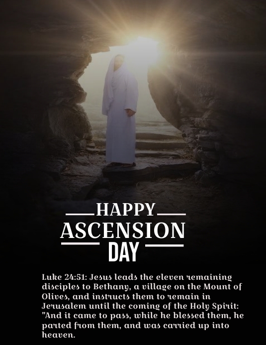 ASCENSION DAY TEMPLATE | PosterMyWall