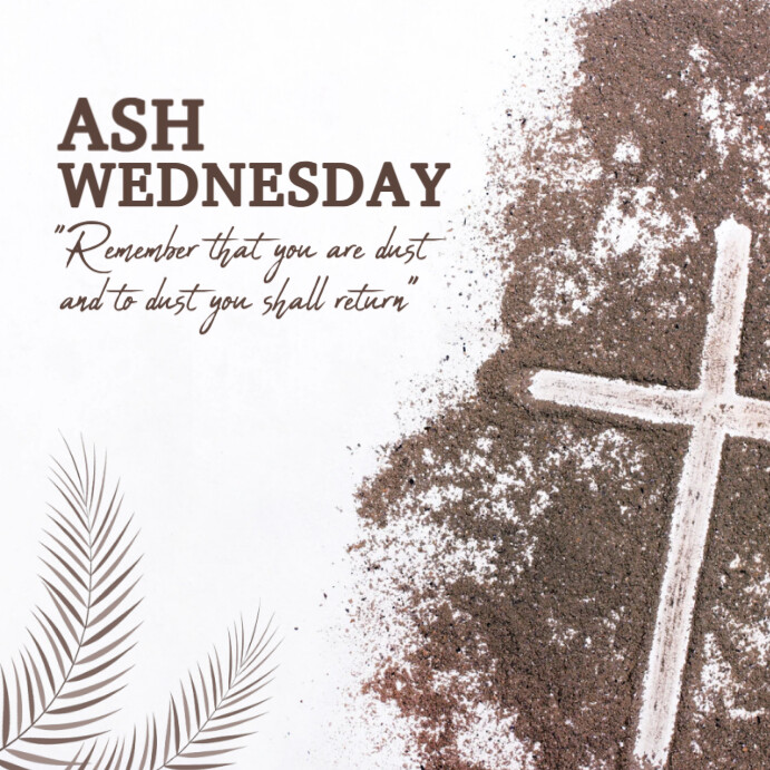 Ash Wednesday cross design Template | PosterMyWall