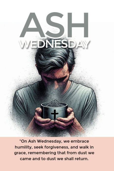 Ash Wednesday Template | PosterMyWall