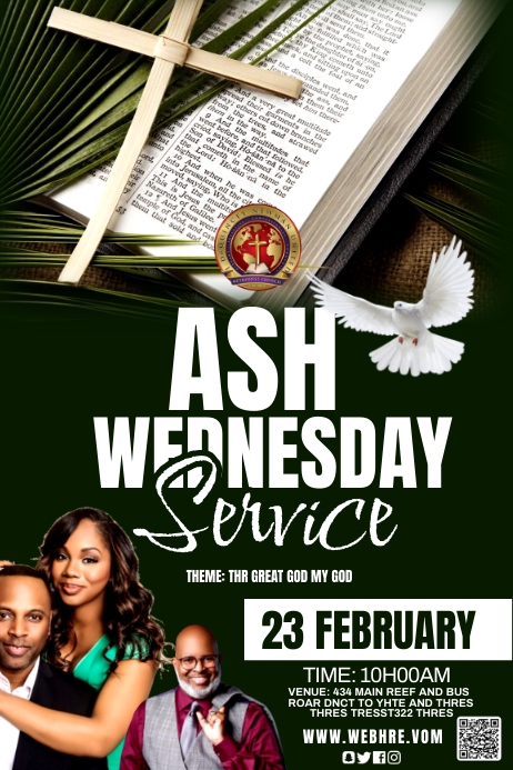 Copy of ash wednesday | PosterMyWall