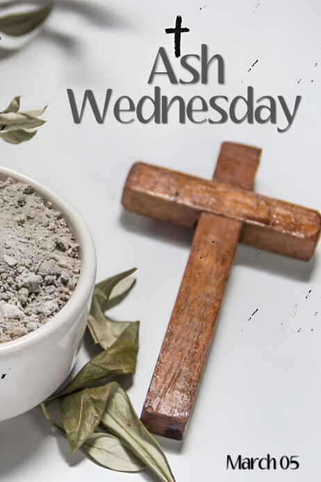 Plantilla de Ash Wednesday Design | PosterMyWall
