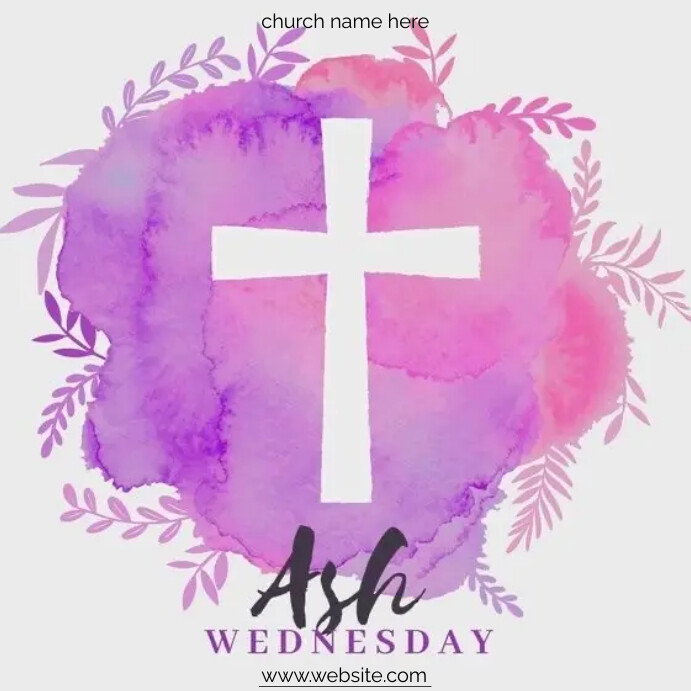 Ash Wednesday Template | PosterMyWall