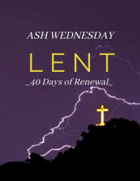 Ash Wednesday Template | PosterMyWall