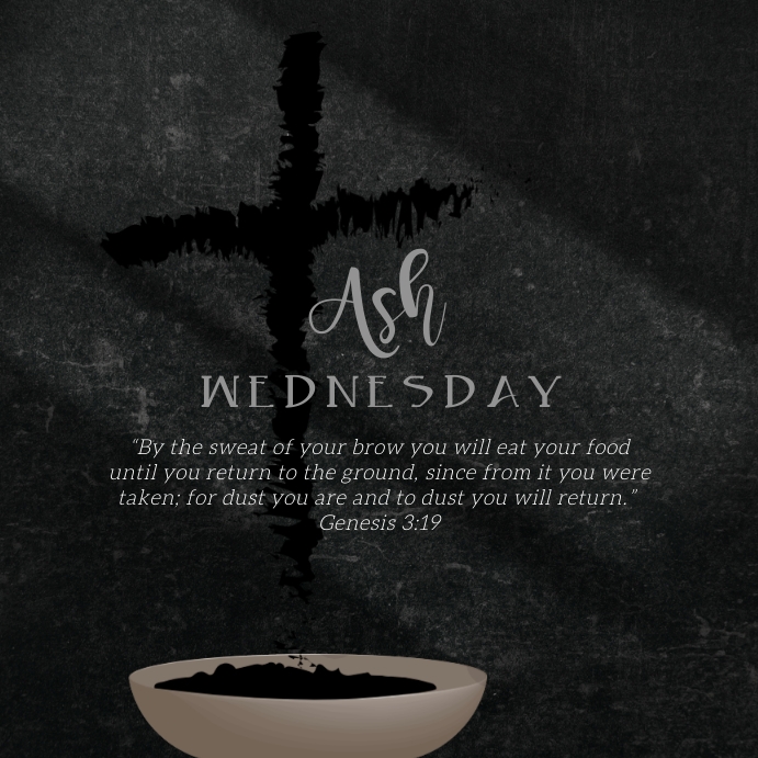 Ash Wednesday Template | PosterMyWall