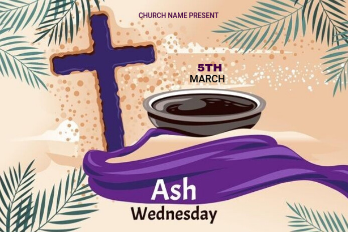 Ash Wednesday Template | PosterMyWall