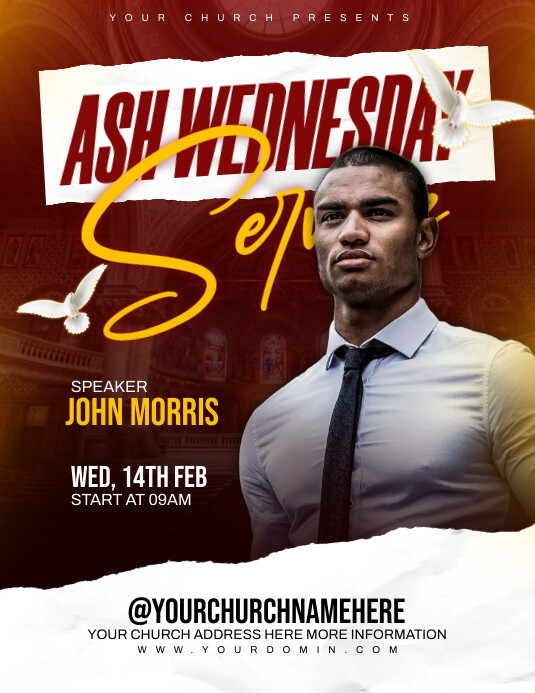 Ash Wednesday Template | PosterMyWall