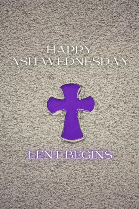 Ash Wednesday Template | PosterMyWall