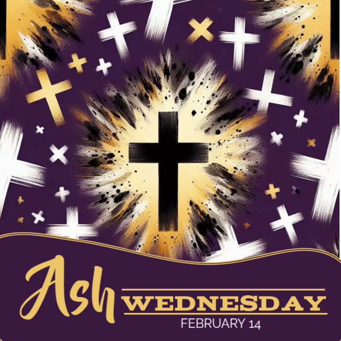 aSH wEDNESDAY flyer Template | PosterMyWall