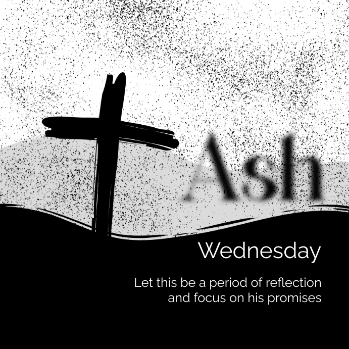 Ash Wednesday Instagram Message Template | PosterMyWall