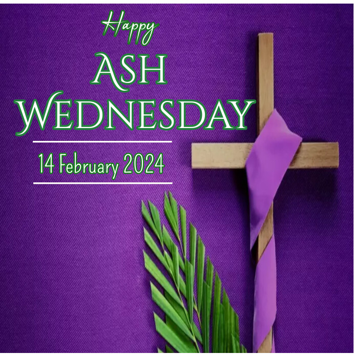 Ash Wednesday Instagram post Template | PosterMyWall