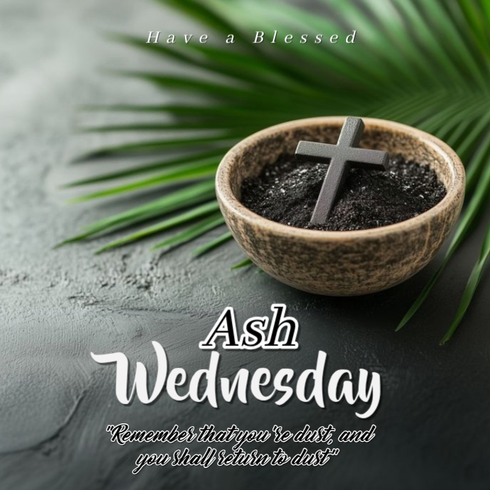 Ash Wednesday Instagram Post Template | PosterMyWall