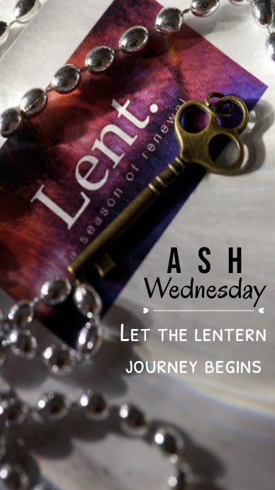 Ash Wednesday Instagram story, lent post Template | PosterMyWall