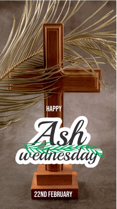 ash wednesday instagram story Template | PosterMyWall
