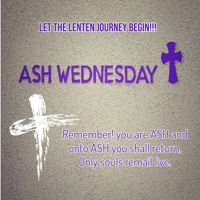 ash wednesday instagram template | PosterMyWall