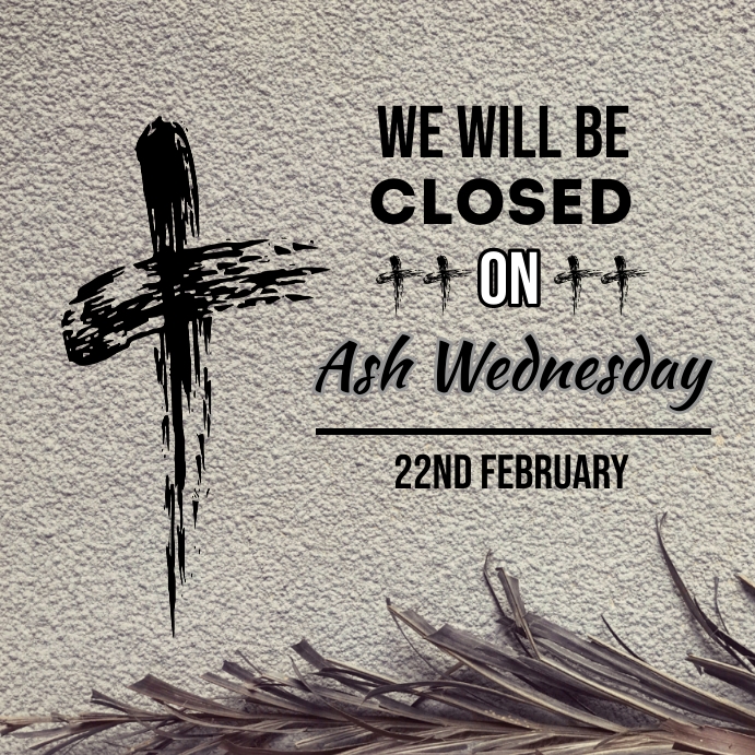ash wednesday instagram template | PosterMyWall