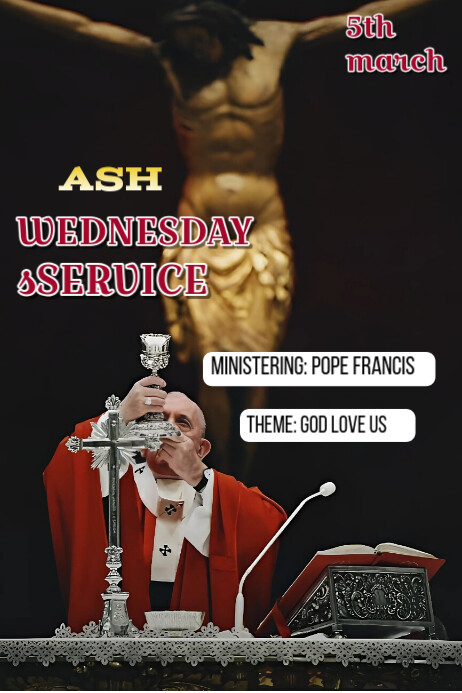 Ash Wednesday Poster Template | PosterMyWall