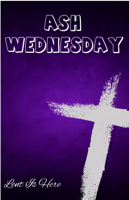 Ash Wednesday Template | PosterMyWall