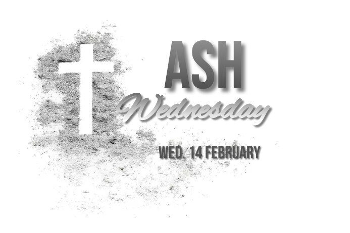 Plantilla de Ash Wednesday template | PosterMyWall