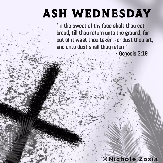 Ash Wednesday templates | PosterMyWall