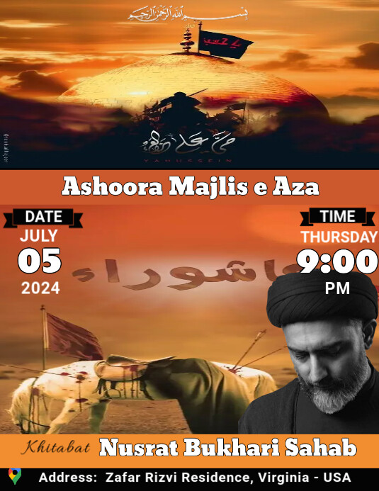 Ashoora Majlis e Aza Template | PosterMyWall