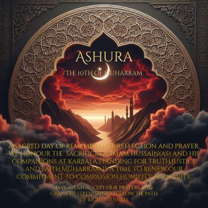 Ashura Template | PosterMyWall