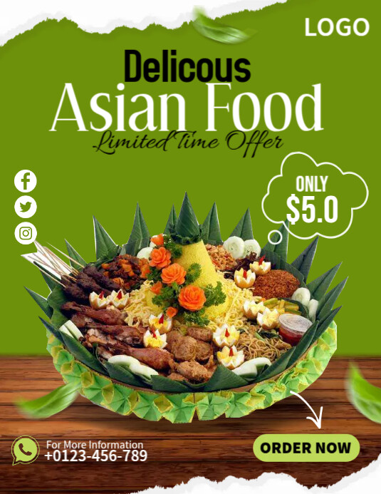Plantilla de Asian Food Ads | PosterMyWall