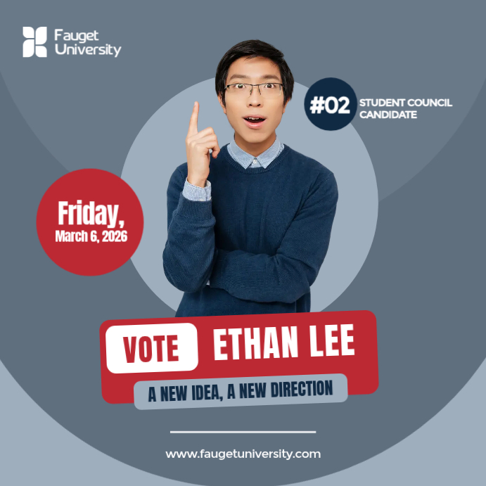 Asian Student Election Poster Template | PosterMyWall