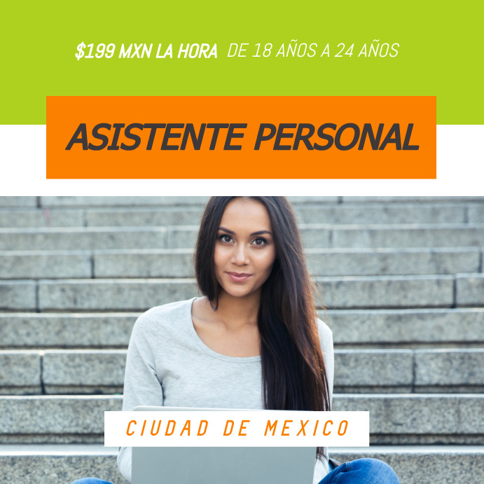 Plantilla de ASISTENTE PERSONAL | PosterMyWall