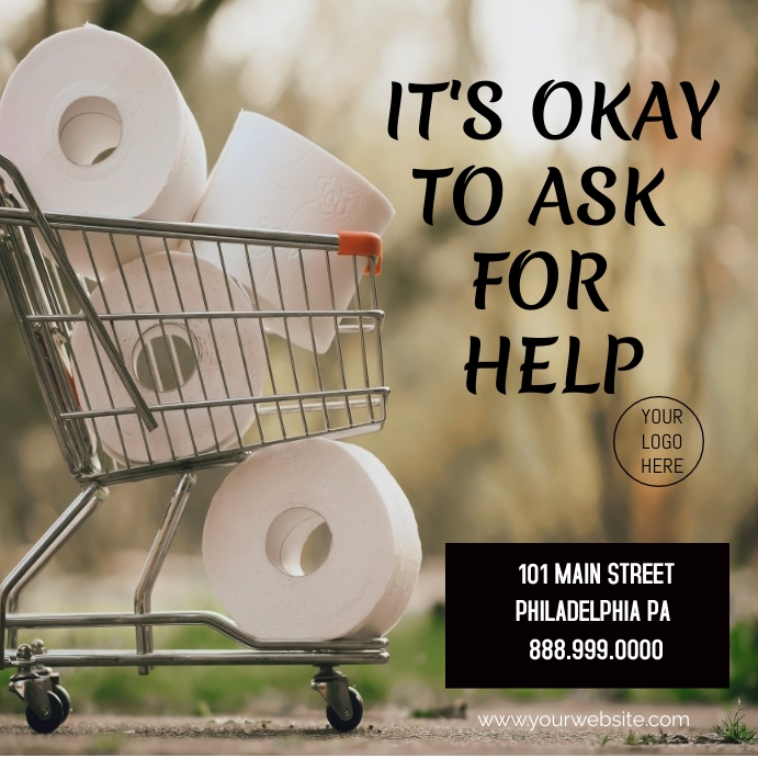 Ask for help Template | PosterMyWall