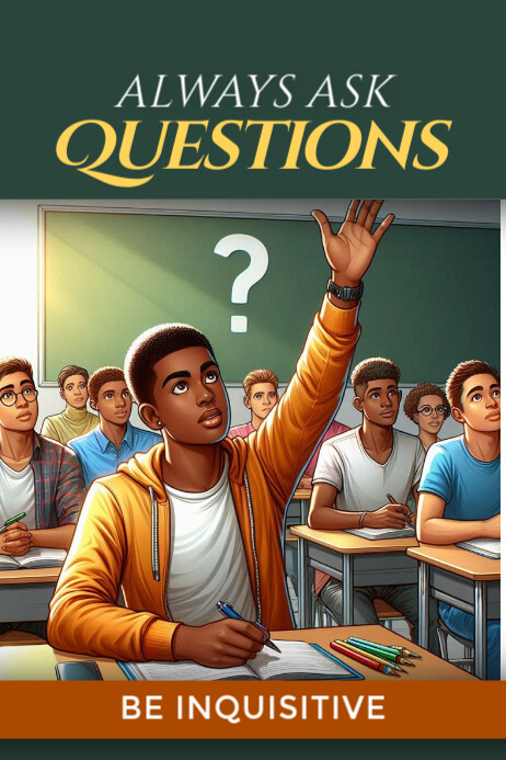 Ask question Template | PosterMyWall