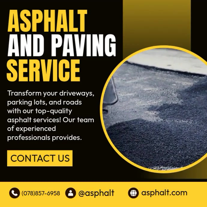Asphalt and Paving Service Template | PosterMyWall