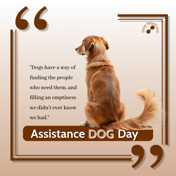 Assistance Dog Day Instagram Post Template | PosterMyWall
