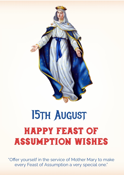 Assumption of mary Template | PosterMyWall