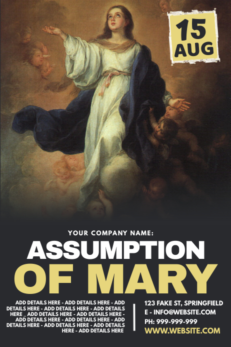 Copy of Assumption Of Mary Poster | PosterMyWall