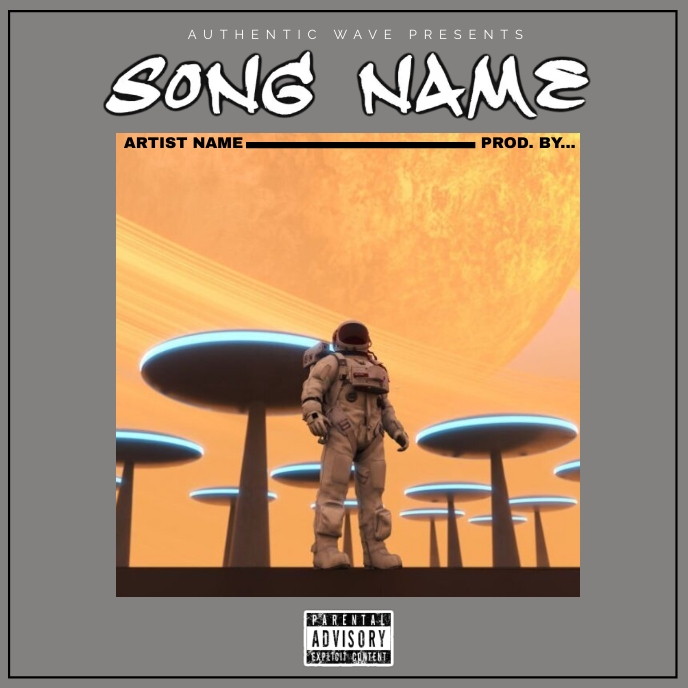 Astronaut Album cover template 2023 | PosterMyWall